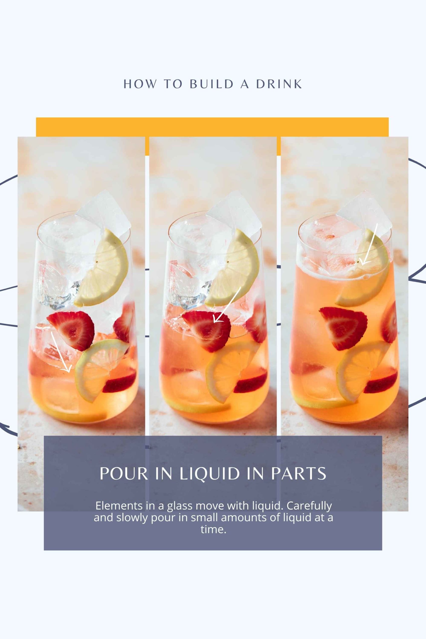 How To Layer Drinks For Photography Using Two Styling Tips