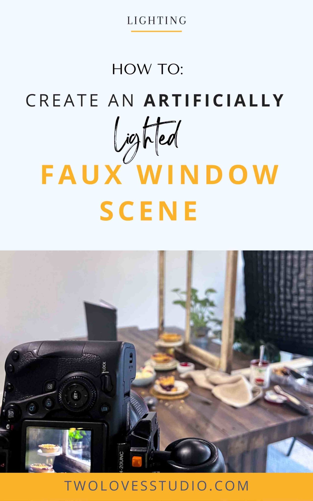 How to Create an Artificially Lighted Faux Window Scene