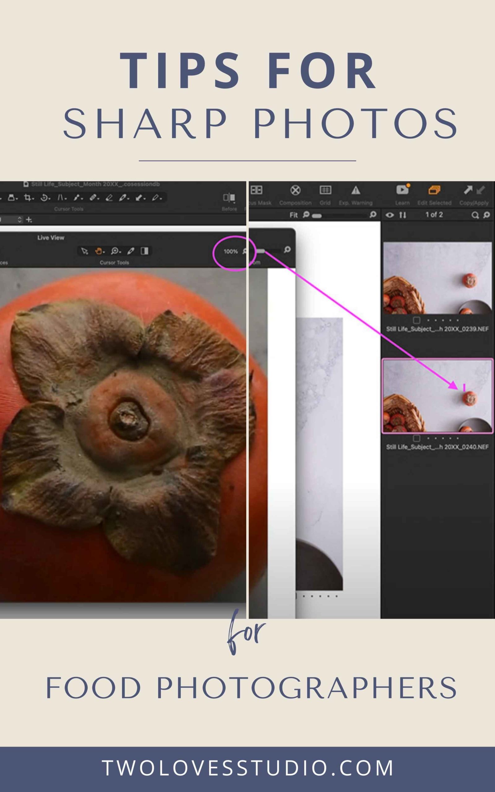 The Best Tips For Getting Sharp Food Photos - Two Loves Studio