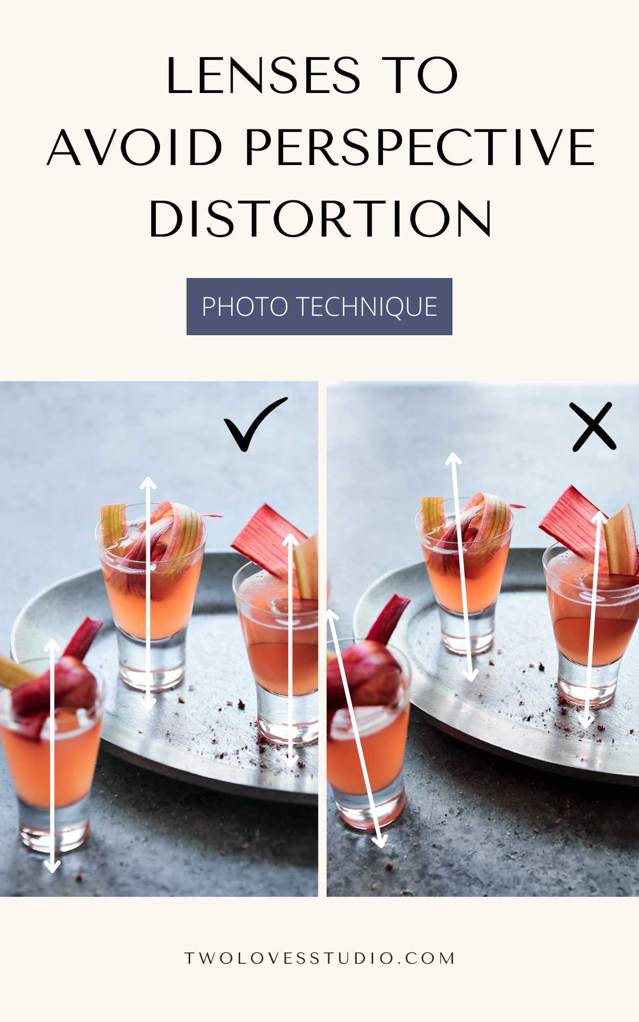 Tips to Avoid Perspective Distortion When Photographing Drinks
